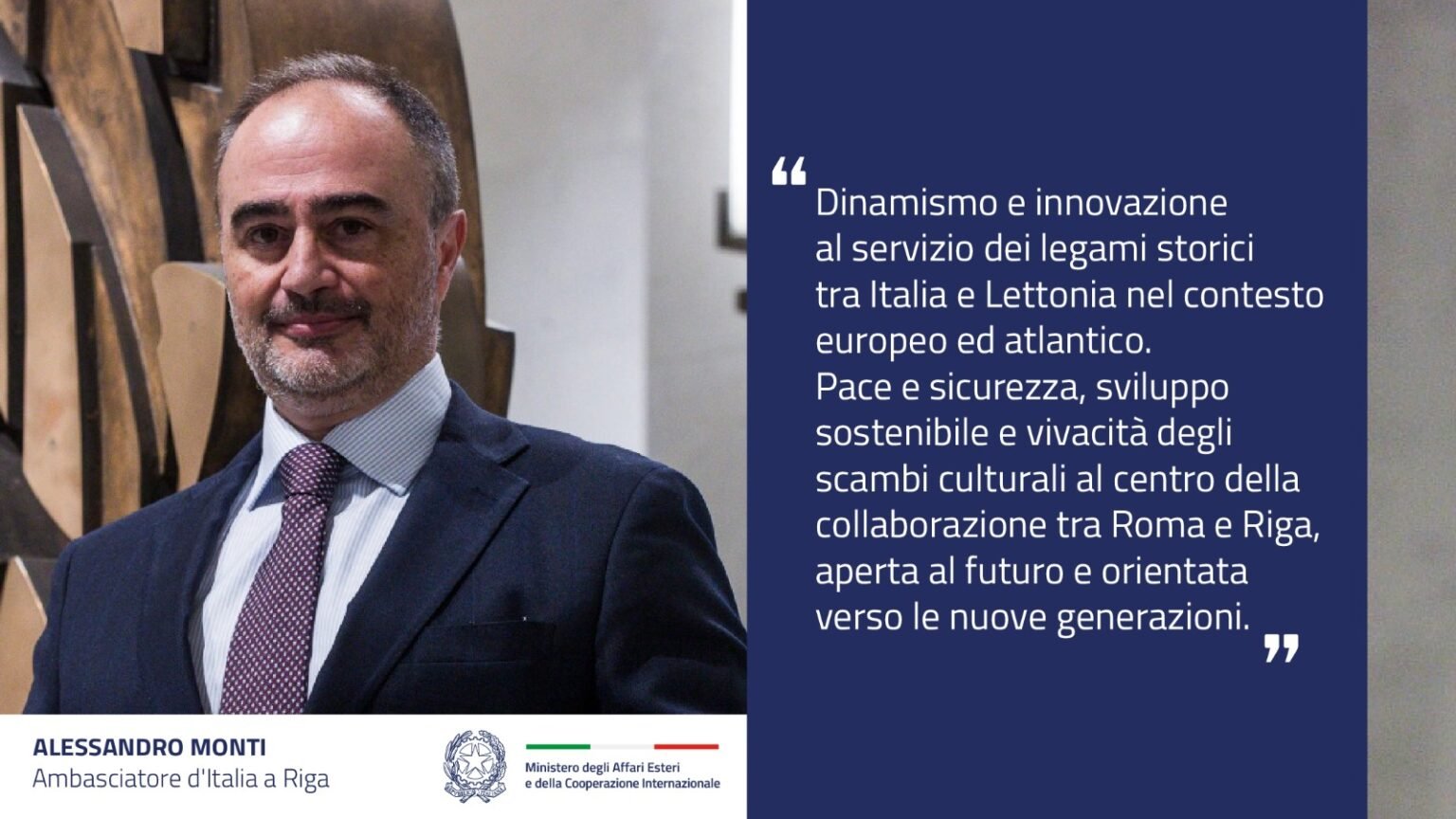 Alessandro Monti è il nuovo Ambasciatore d’Italia a Riga - Onu Italia