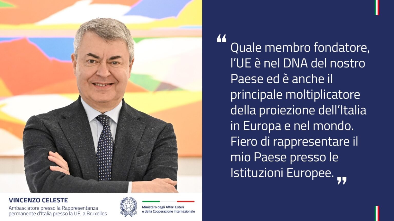 Vincenzo Celeste nuovo Rappresentante Permanente d’Italia presso l’UE ...